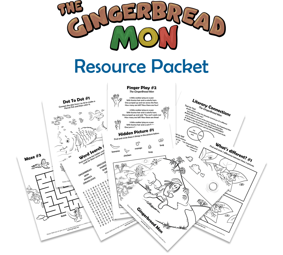Gingerbread Mon Resource Packet – Tropi-Kids.com